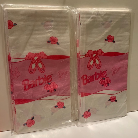Barbie | Party Supplies | Nwt Set Of 2 Barbie Table Covers | Poshmark